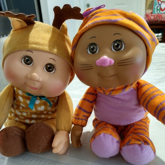 Toys | Cabbage Patch Kids Woodland The Deer The Tiger Vintage | Poshmark